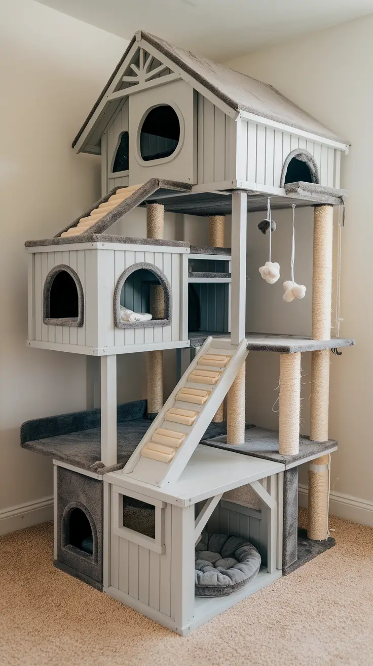 10 Indoor Cat House Design Ideas - middlekingdomrescue.com