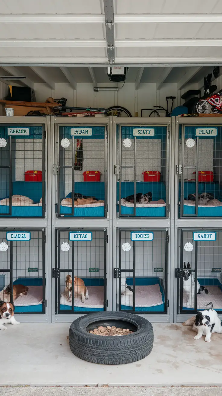 10 Garage Kennel dog shelter design ideas - middlekingdomrescue.com