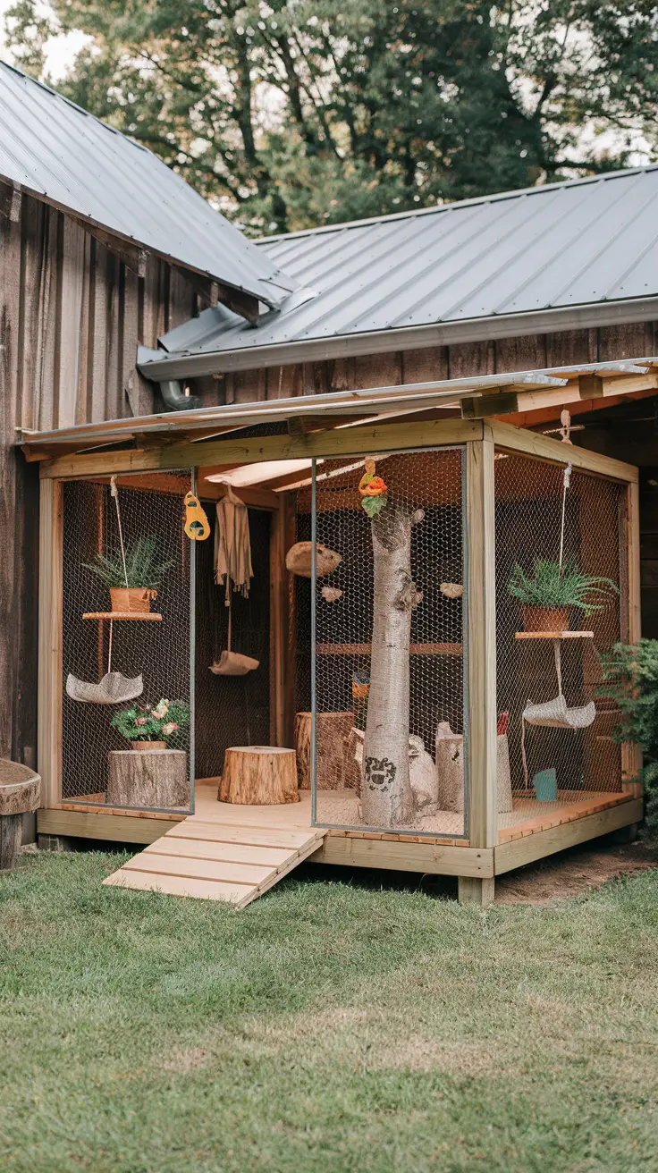 10+ Rustic Cat Boarding Facility Ideas for Cozy Feline Retreats ...