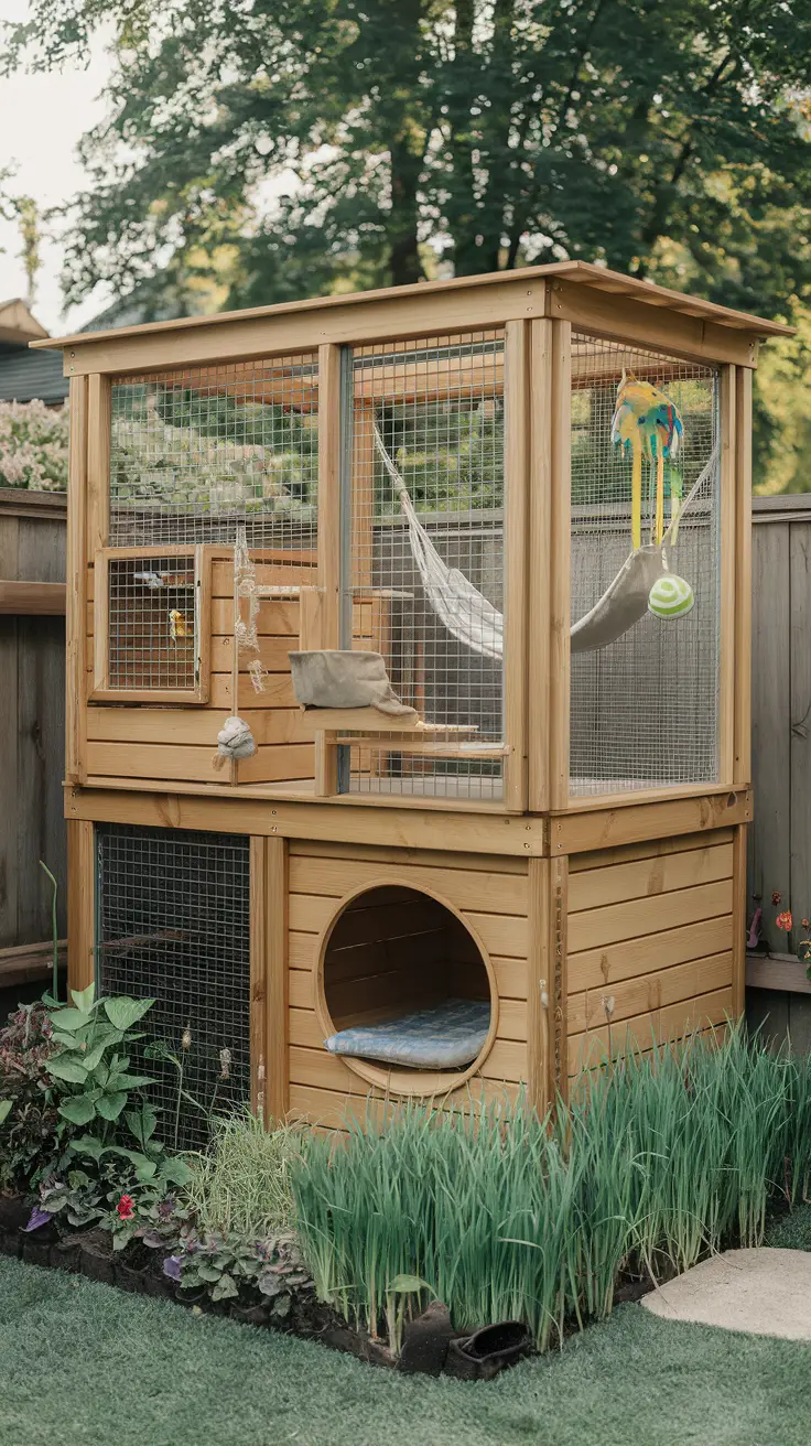 22 Outdoor Cat Enclosure Ideas for Safe and Happy Felines ...