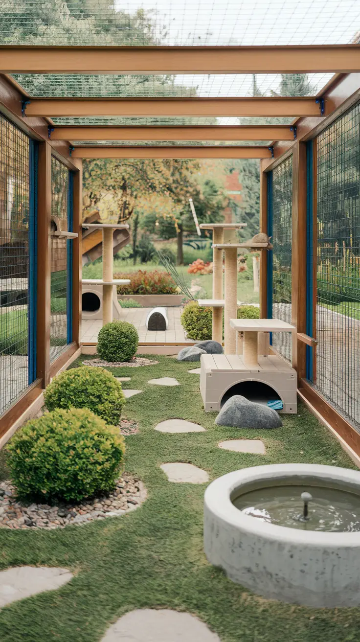 22 Outdoor Cat Enclosure Ideas for Safe and Happy Felines - middlekingdomrescue.com