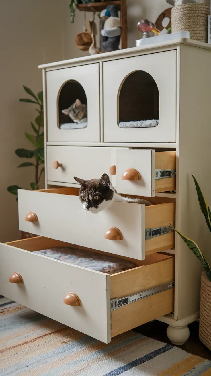 10+ Cozy Indoor Cat House Designs for Small Spaces ...