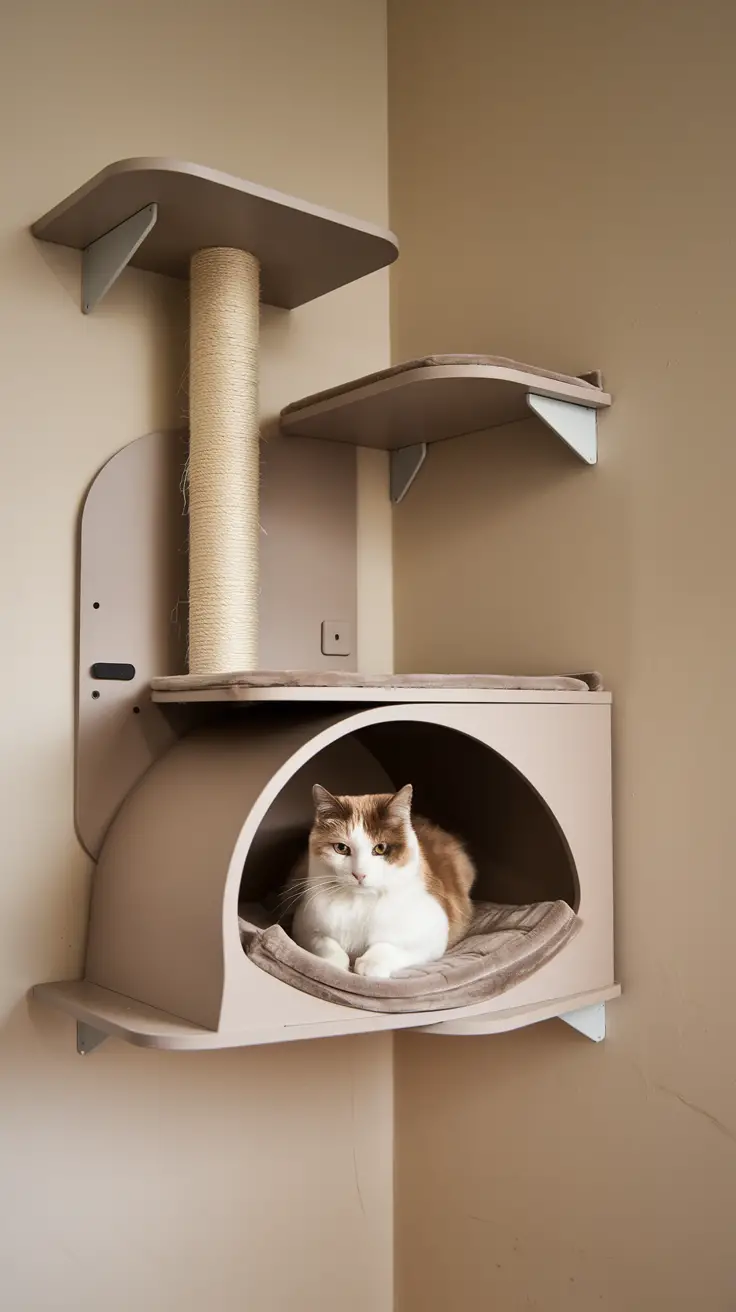 10+ Cozy Indoor Cat House Designs for Small Spaces ...
