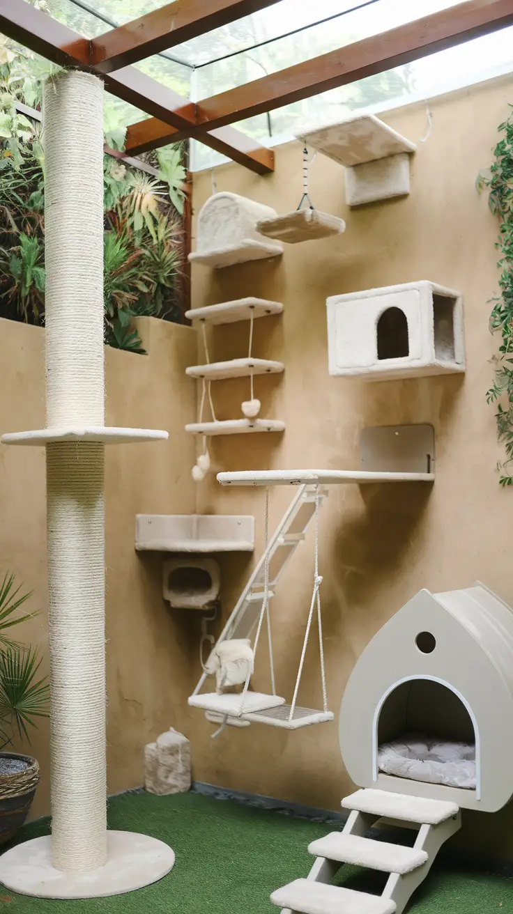 Spacious Caged Outdoor Cat Room Ideas: Create the Ultimate Feline ...