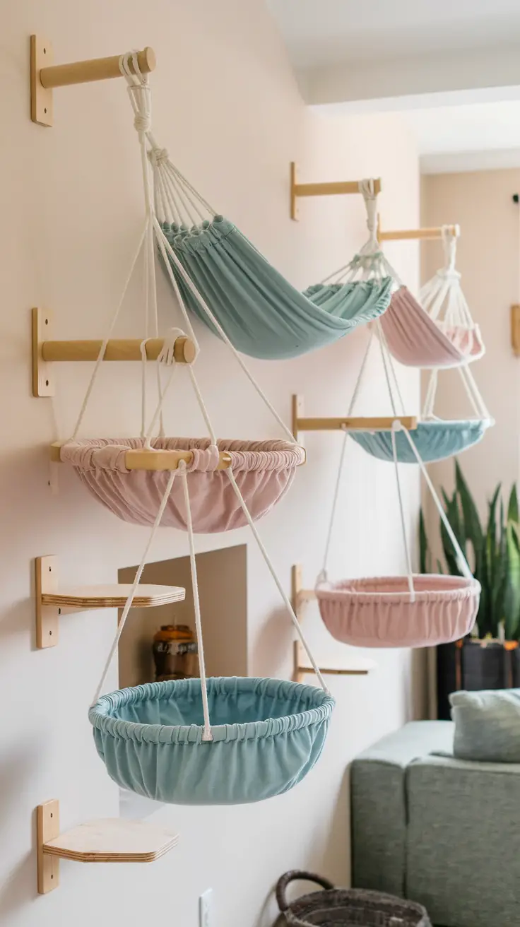 10+ Cat Wall Design Ideas: Elevate Your Cat’s World in Pastel ...