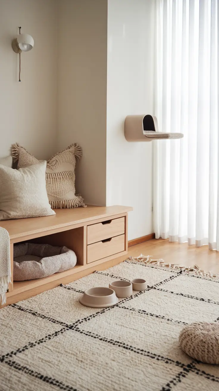 10+ Pet Corner Designs That Blend Into a Small Living Room ...