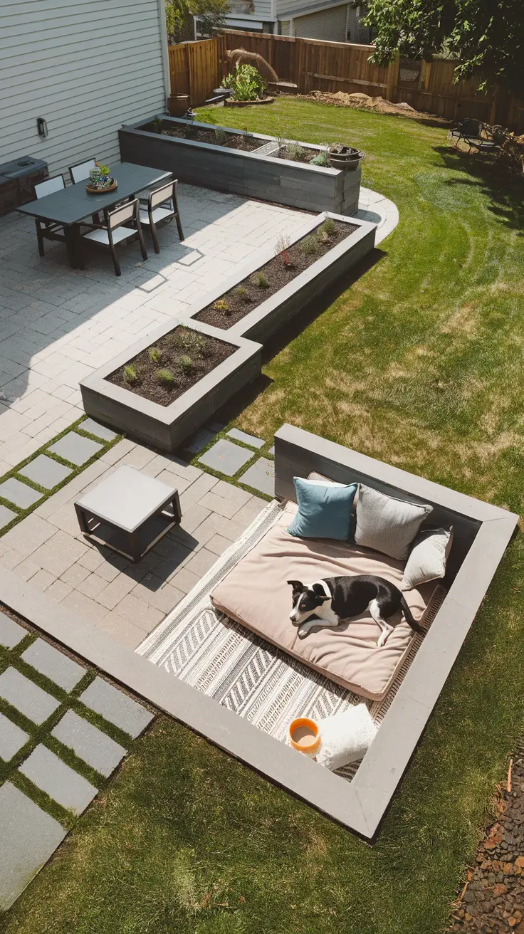 10+ Amazing L-Shaped Backyard Designs with Outdoor Dog Areas ...