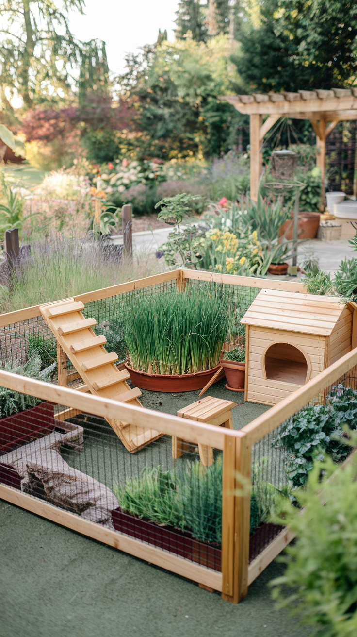 10 Budget DIY Wooden Catio Plans - middlekingdomrescue.com