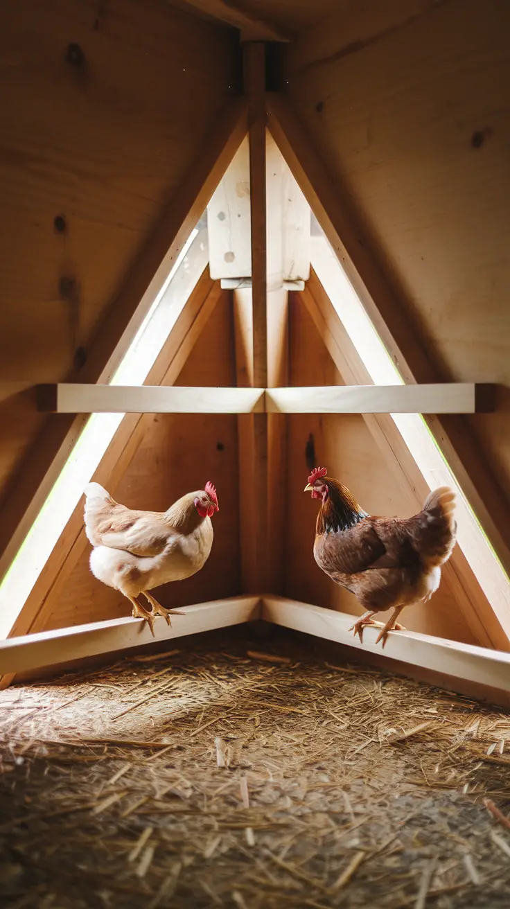 10+ Chicken Roost Ideas with Roosting Stands - middlekingdomrescue.com