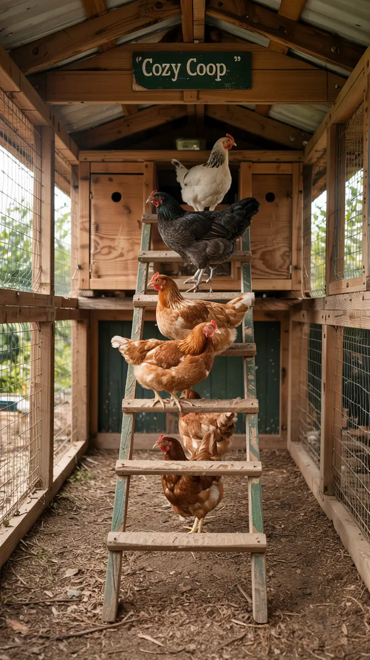 10+ Chicken Roost Ideas with Roosting Stands - middlekingdomrescue.com