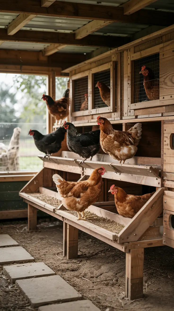 10+ Chicken Roost Ideas with Roosting Stands - middlekingdomrescue.com