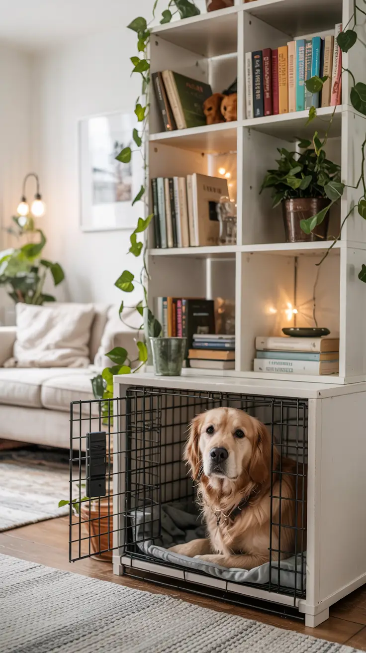 10+ Indoor Dog Kennel Furniture Ideas That Blend Into Your Home Design ...