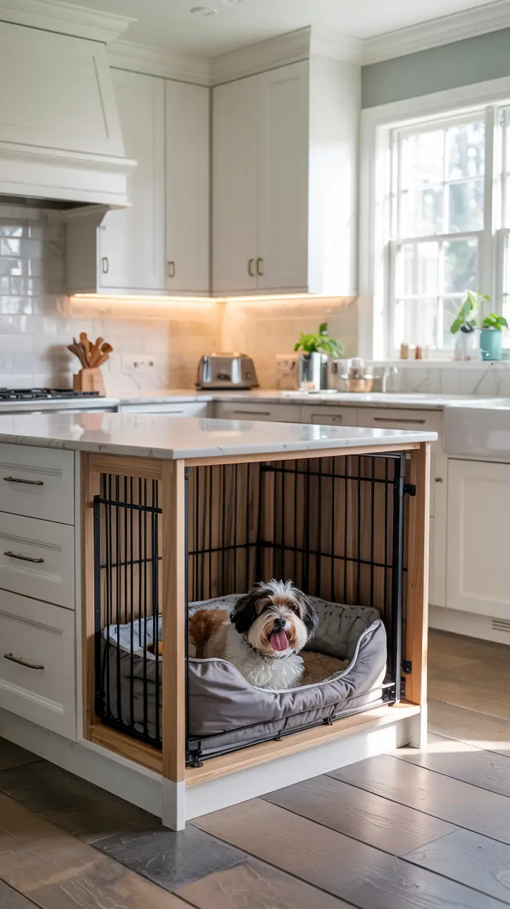 10+ Indoor Dog Kennel Furniture Ideas That Blend Into Your Home Design ...