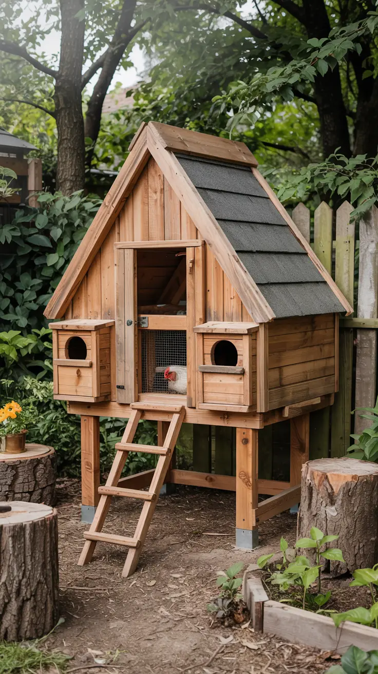 10+ Rustic Wooden Chicken Pen Ideas on a Budget - middlekingdomrescue.com