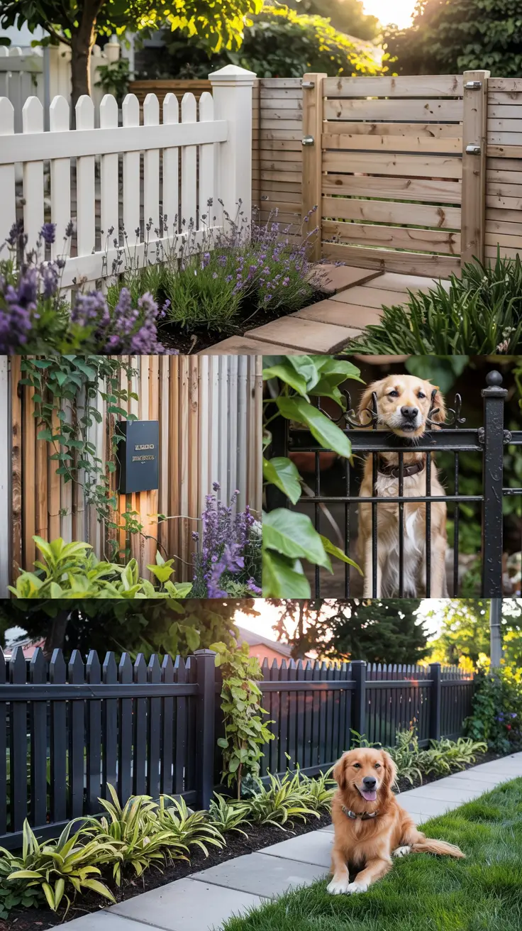 7 Stylish Front Yard Dog Fence Ideas That Keep It Classy ...