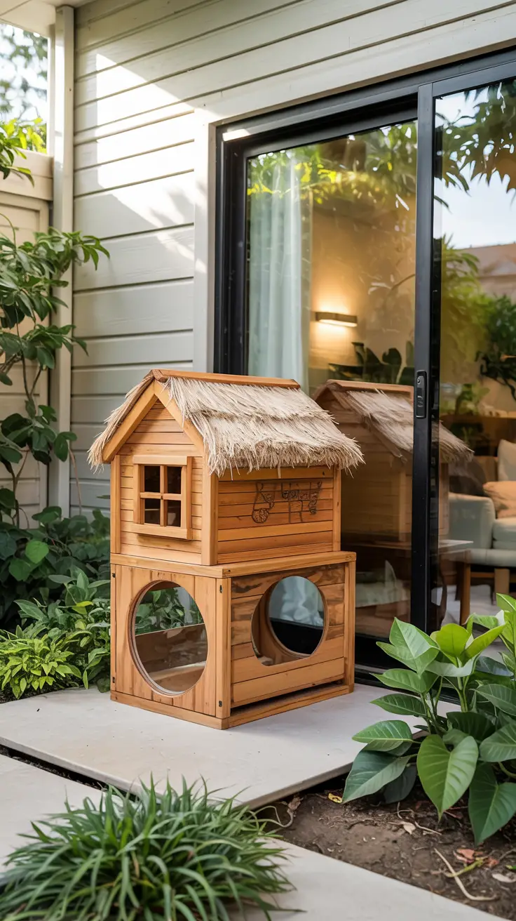 12+ Wooden Cat House Designs That Blend Aesthetically Into Your ...