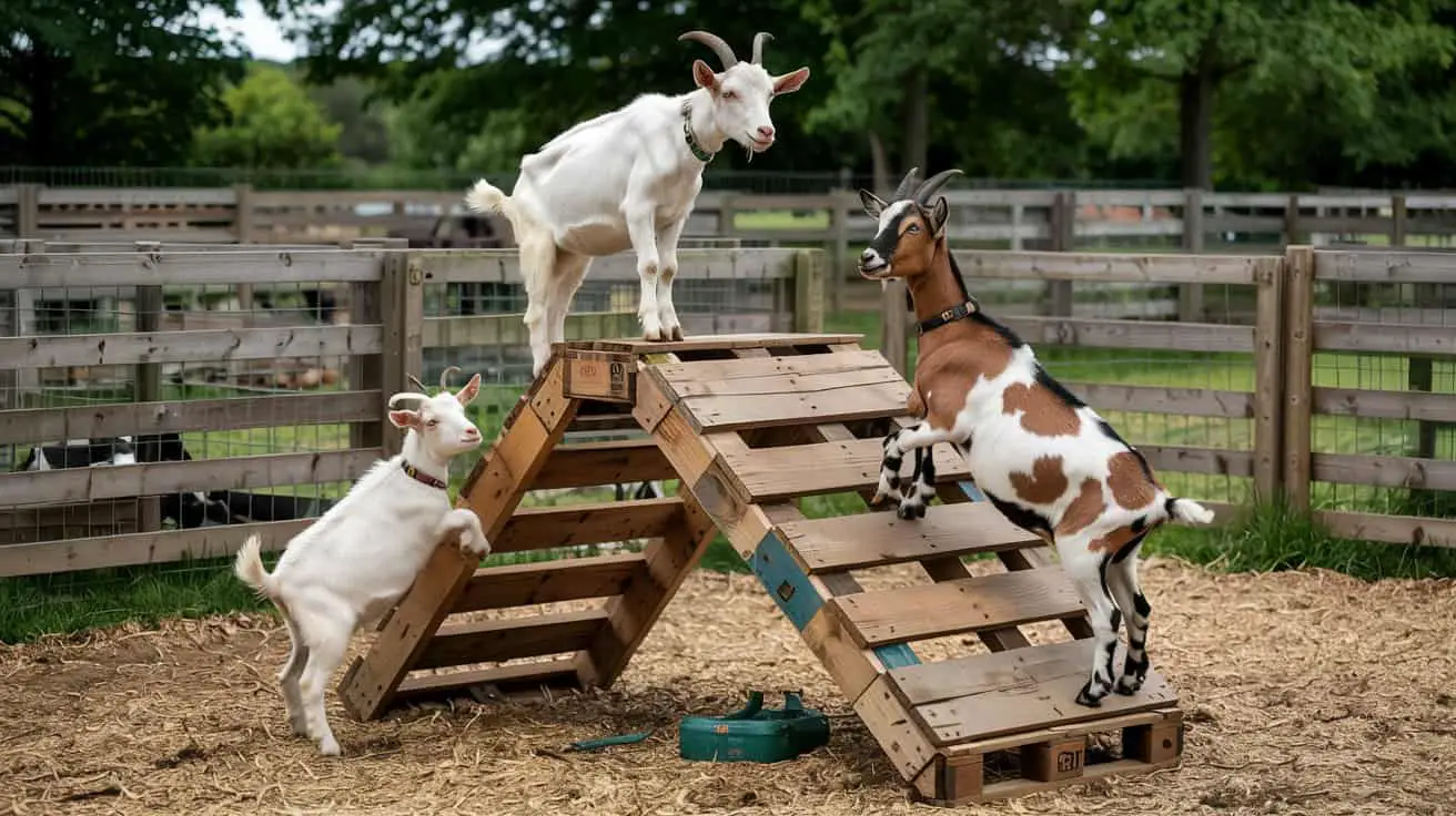 10+ Goat Playground Ideas with Fencing and Platforms ...
