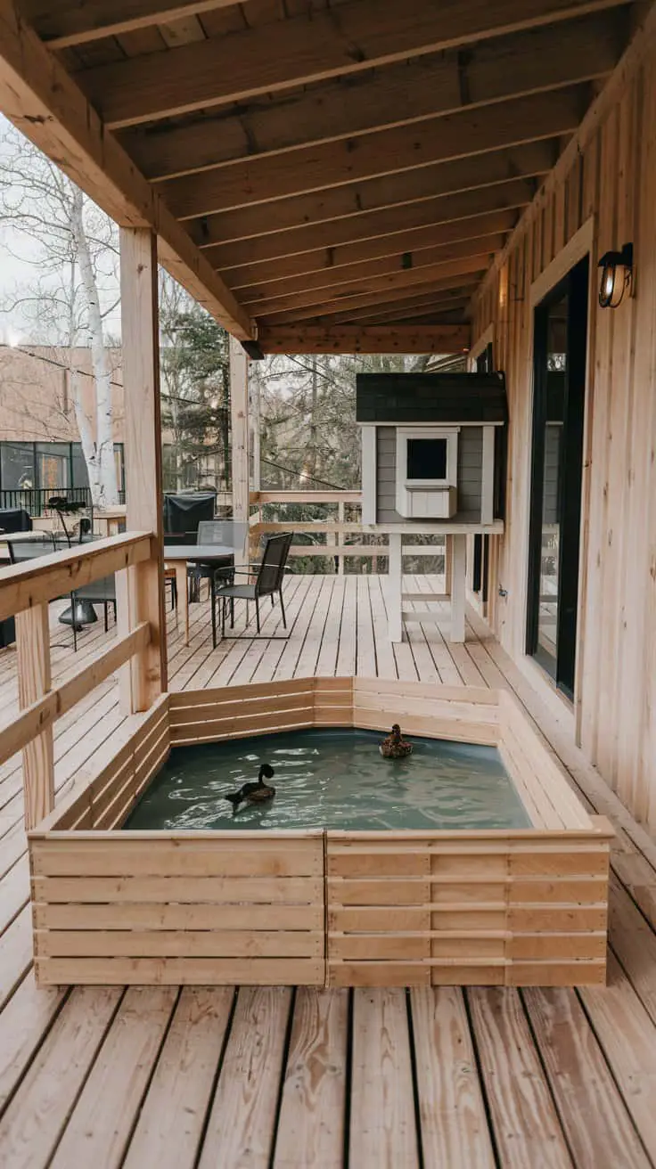 6 Duck Run and Pool Designs That Integrate Into Your Wooden Deck ...