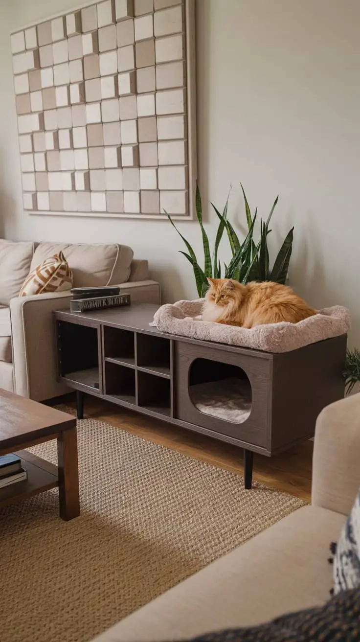 How to Blend Cat Furniture into a Small Living Room ...