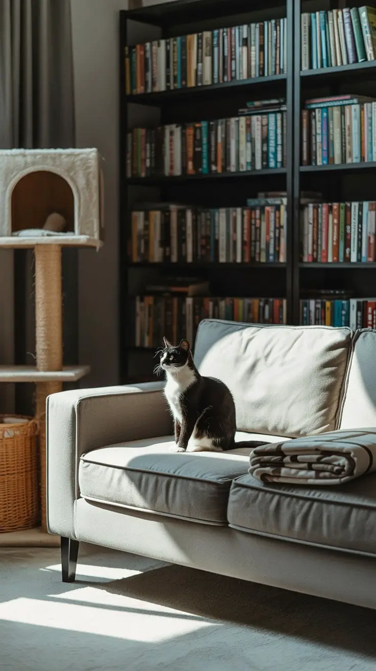 How to Blend Cat Furniture into a Small Living Room ...