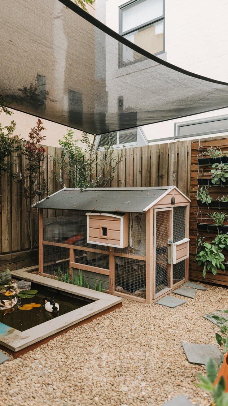 How to Create a Duck Coop with Shade - middlekingdomrescue.com