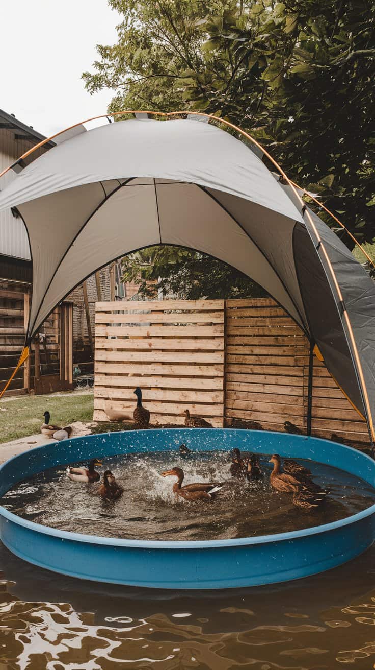 How to Create a Duck Coop with Shade - middlekingdomrescue.com