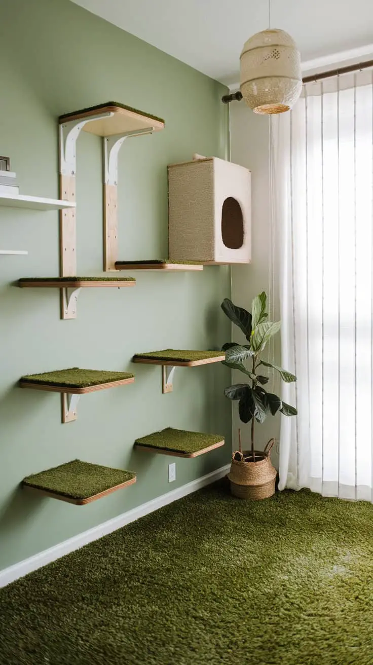 How to Create a Full Cat Room with Grass and Turf - middlekingdomrescue.com