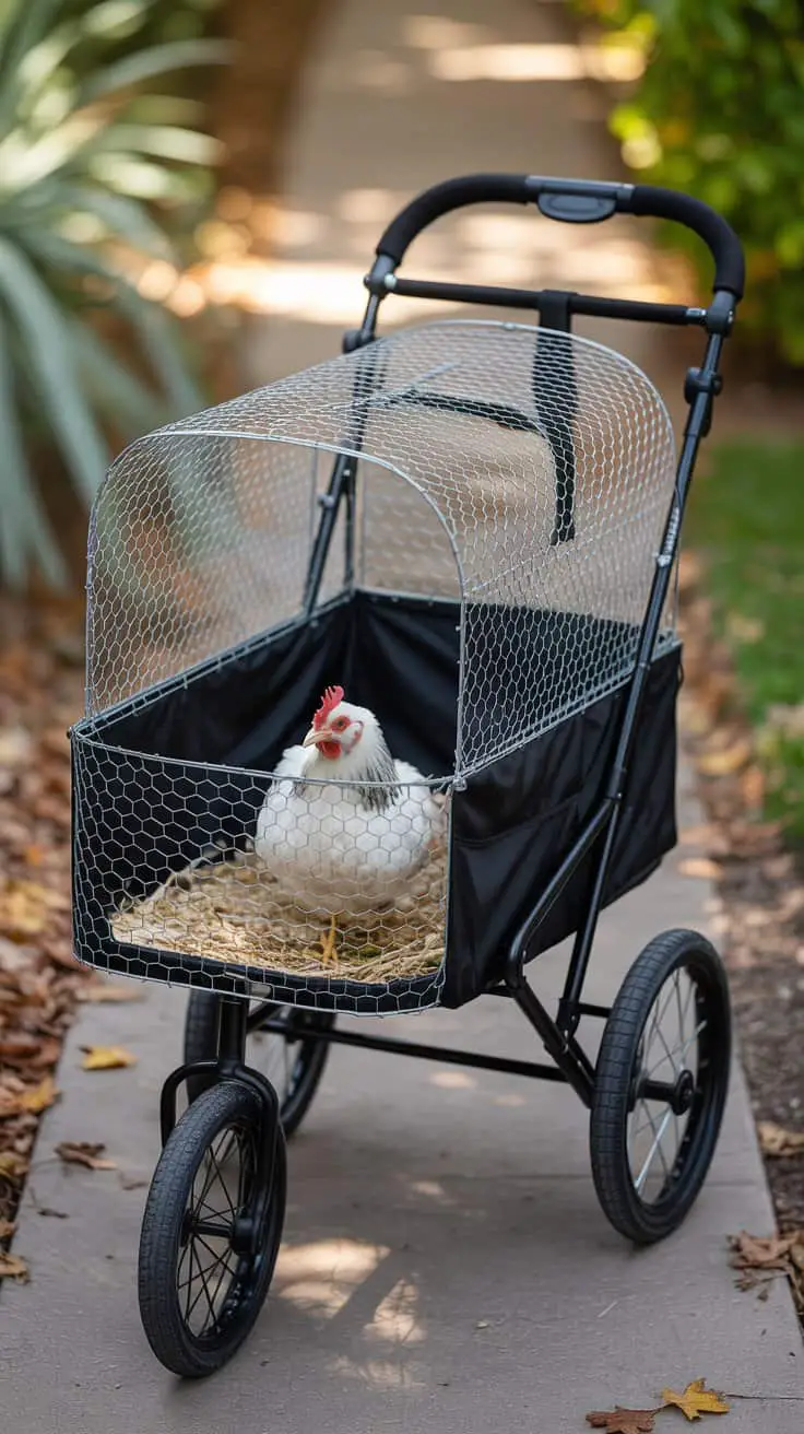 How to Create a DIY Chicken Stroller - middlekingdomrescue.com