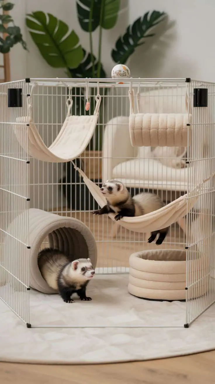 6+ Ferret Cage Ideas That Are Spacious and Easy to Clean ...