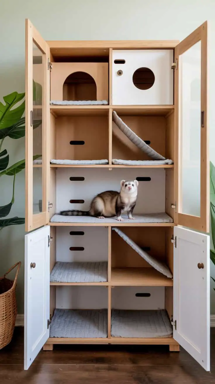 6+ Ferret Cage Ideas That Are Spacious and Easy to Clean ...