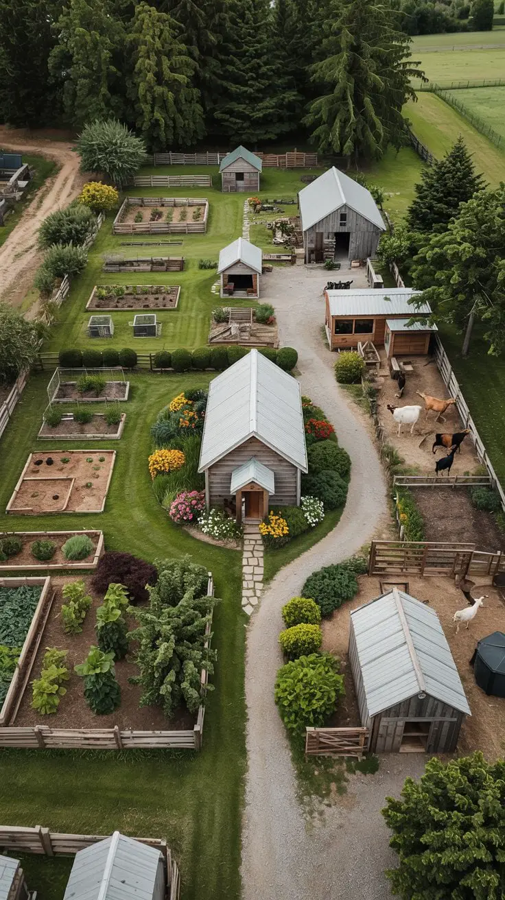 8+ Hobby Farms Layout Designs for small spaces - middlekingdomrescue.com