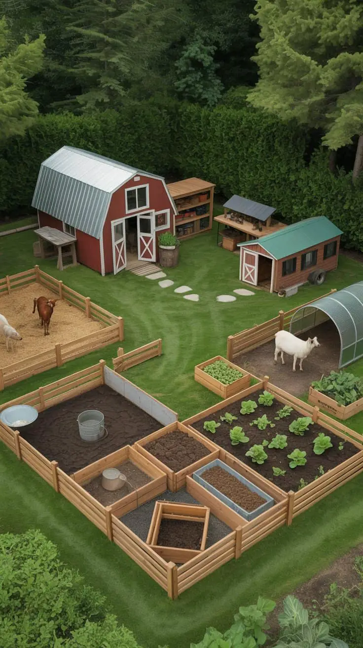 10+ Hobby Farm Layout Design Ideas for Families - middlekingdomrescue.com