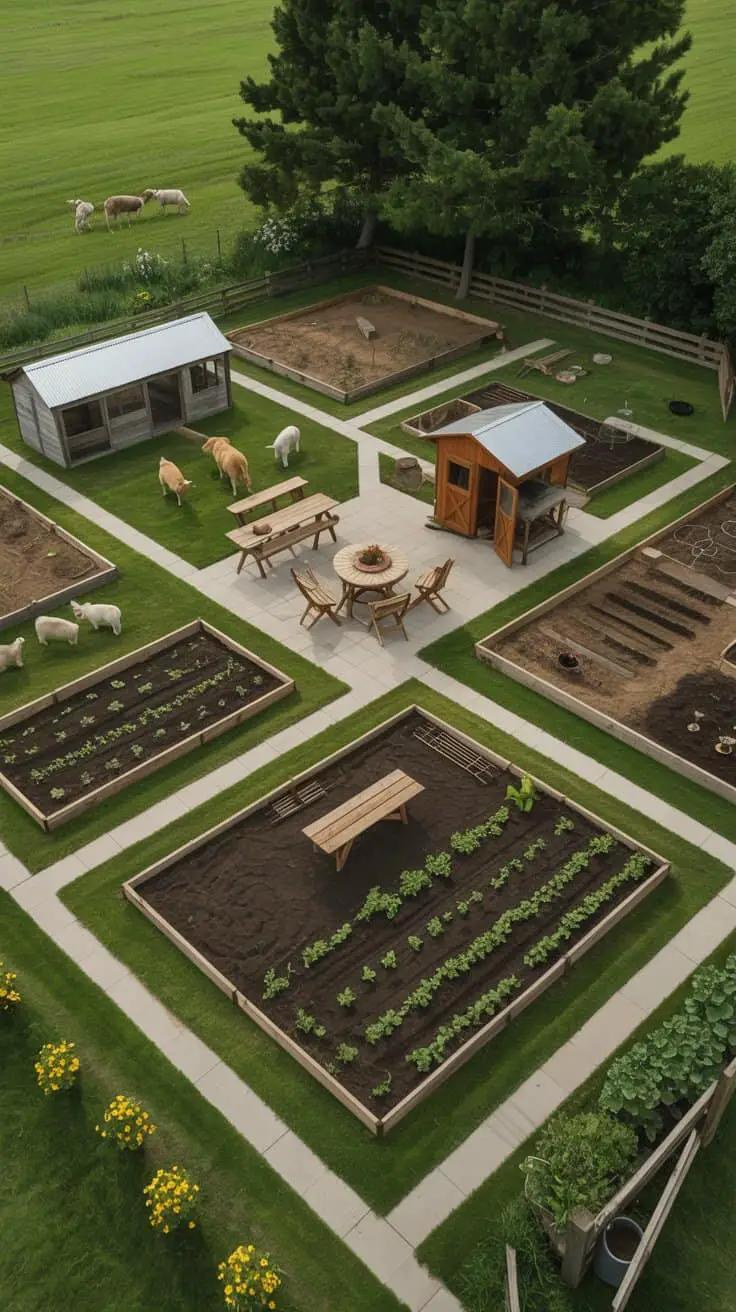 10+ Hobby Farm Layout Design Ideas for Families - middlekingdomrescue.com