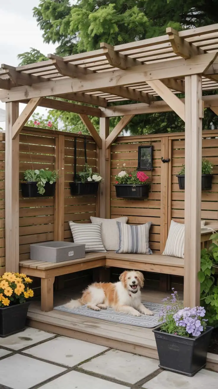 How to Style a Pet-Friendly Garden Pergola Patio - middlekingdomrescue.com