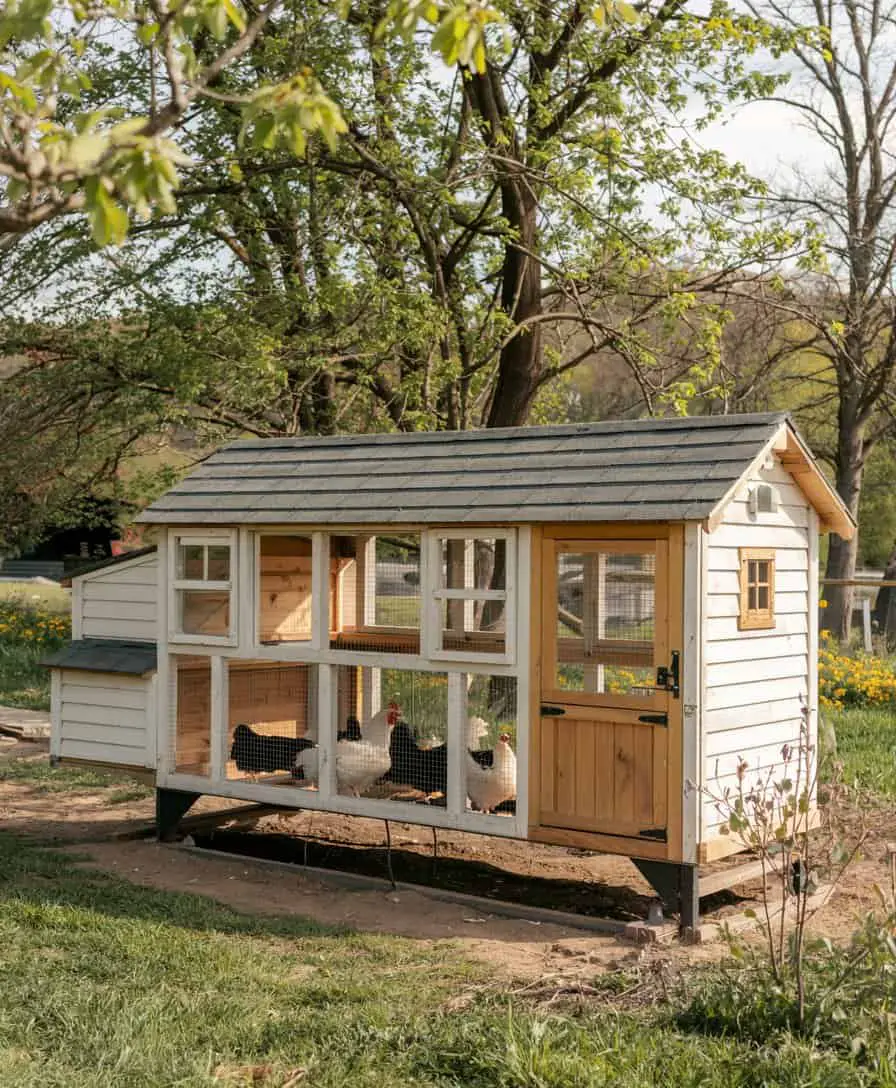 Spring Chicken Shed Ideas with Clean Nesting Rows and Vertical Roosts ...